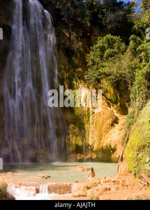 Salto Limon waterfall, Dominican Republic Stock Photo - Alamy