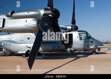V22 Osprey aircraft on display at the American Helicopter Museum, West ...