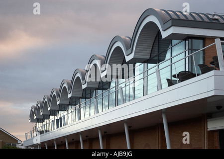 Architectural waveform roof shape of AIS building in Solihull ...