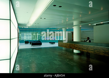 Reception foyer interior with glass at 25 Copthall Avenue London EC2 ...