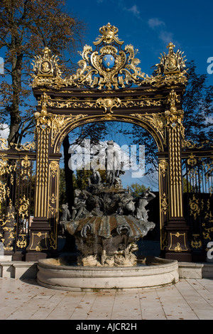 Gilded gate at Place Stanislas Nancy Lorraine France Stock Photo - Alamy