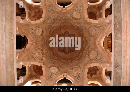 Interior stonework of the dome Koubba Ba'adiyn Marrakesh Morocco Stock ...