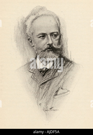 Portrait of the composer Pyotr Ilyich Tchaikovsky (1840-1893), 1894 ...