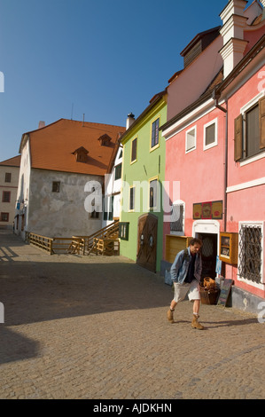 Siroka street in Cesky Krumlov. Czech republic Stock Photo - Alamy