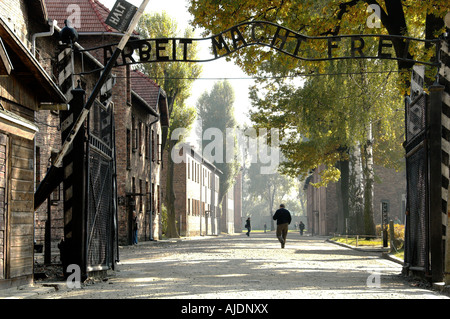 Auschwitz Entrance Gate for EDITORIAL USE ONLY Stock Photo - Alamy