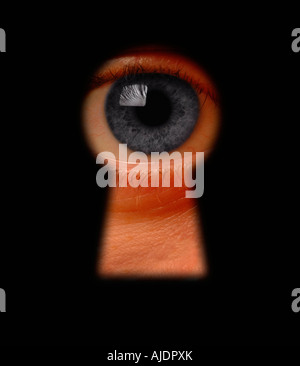 Through the keyhole Stock Photo - Alamy