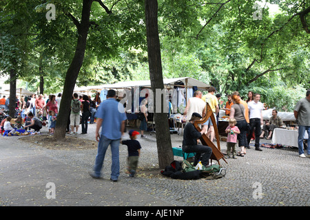 Berlin Boxhagener Platz Place Square Friedrichshain Kreuzberg Flohmarkt ...