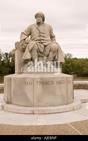 Statue of George Rogers Clark in Charlottesville, VA, USA Stock Photo ...