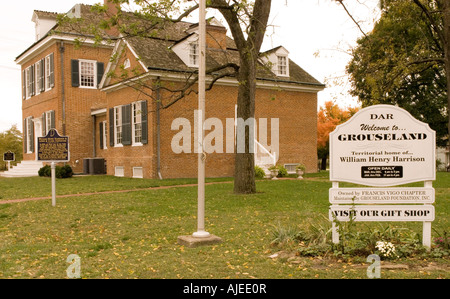 Grouseland Home of William Henry Harrison Vincennes Indiana Stock Photo ...