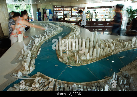 Scale model of Shanghai at the Shanghai Urban Planning Exhibition ...