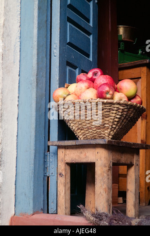 Nepal Asia Annapurna Trek Marpha Village Entrance to Buddhist Monastery ...
