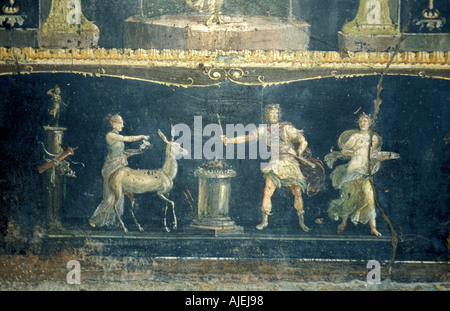 The House of the Vettii fresco in Pompeii Stock Photo - Alamy