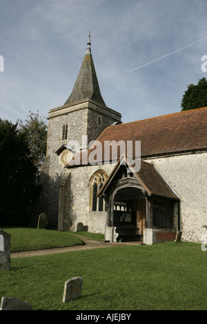 The West Berkshire village of Yattendon church of St Peter St Paul ...