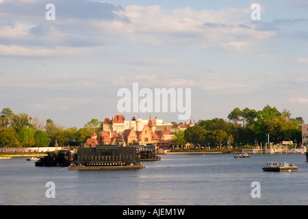 Germany pavilion at Epcot Center World Showcase. King statue in a ...