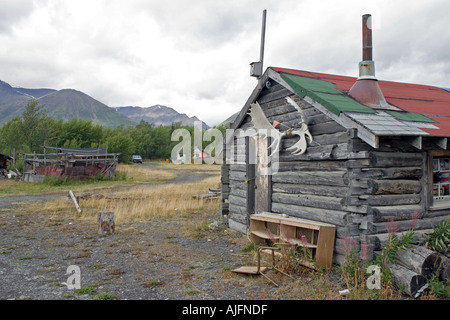 Klukshu Village in Yukon Territory Canada A traditional Native village ...
