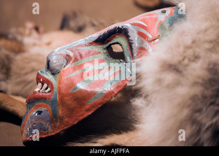 Traditional Tlingit s actor mask worn during story telling plays at the ...
