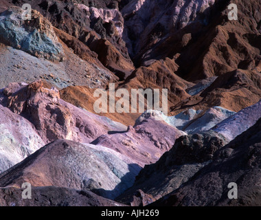 Rock colours caused by the oxidation of metals, Artist's Palette at ...
