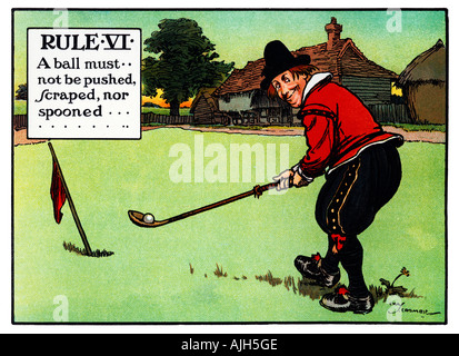 Chas Crombie s Rules of Golf I g of the 1905 Perrier series Out of ...
