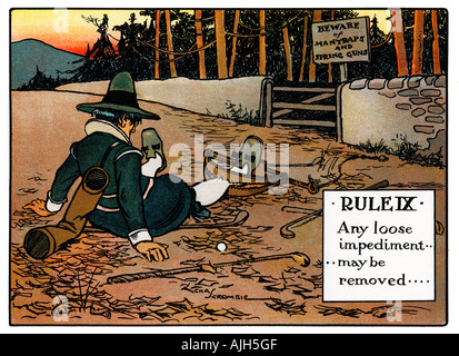 Chas Crombie s Rules of Golf I g of the 1905 Perrier series Out of ...