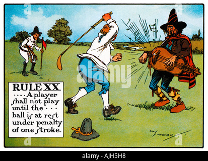 Chas Crombie s Rules of Golf I j of the 1905 Perrier series A ball has ...