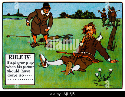 Chas Crombie s Rules of Golf I g of the 1905 Perrier series Out of ...