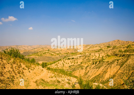 Loess Huangtu plateau on the Yellow River China Stock Photo - Alamy