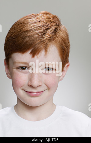 Ginger red headed boy Stock Photo - Alamy