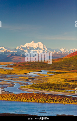 Mount Hess & Deborah near the headwaters of the Susitna River Alaska ...