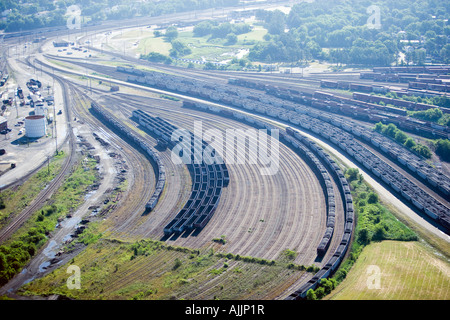 Aerial view of train tracks, Virginia Beach, Virginia Stock Photo - Alamy