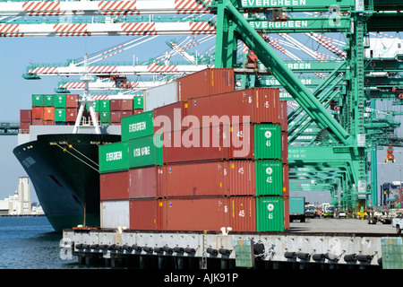 Evergreen Container Terminal, Port of Los Angeles, San Pedro, Southern ...
