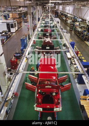 Cars from the Volvo Cars assembly plant waiting to be loaded on the ...
