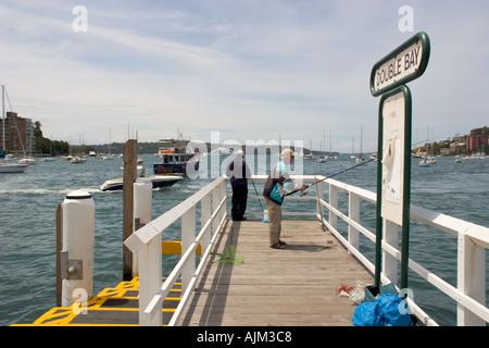 Boats and the Double Bay Ferry Wharf in Sydnet, Australia Stock Photo ...