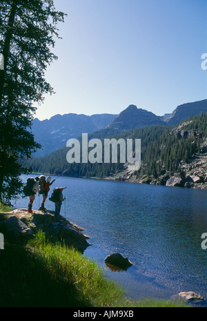 Lake Verna, Rocky Mountains, Colorado, USA Stock Photo - Alamy