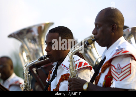 POLICE BAND BARBADOS Stock Photo - Alamy