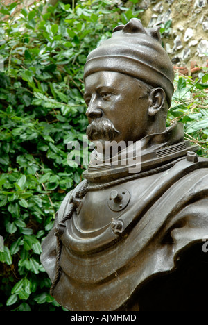 Bronze sculpture of William Walker M.V.O the diver who saved Winchester ...