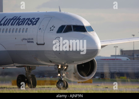 Close up of an Airbus A320 jetliner nose Stock Photo - Alamy