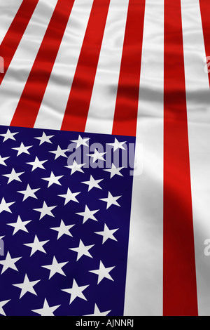 Rippling American flag Stock Photo - Alamy