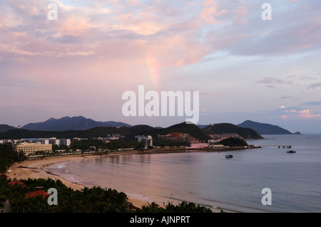 Dadonghai beach area, Sanya City, Hainan Province, China Stock Photo ...