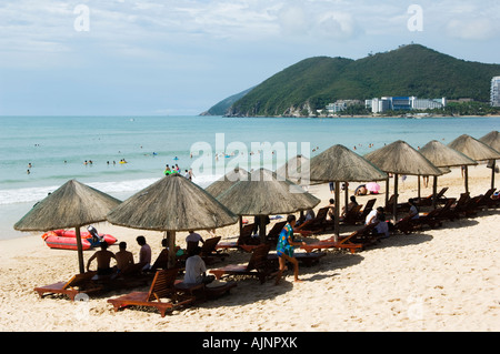 Dadonghai beach area, Sanya City, Hainan Province, China Stock Photo ...