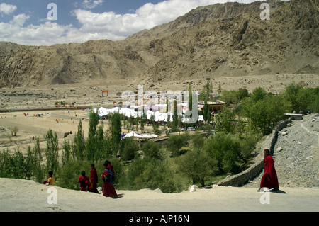 Tibetan buddhist monastery Phyang, Ladakh India Himalayas Stock Photo ...