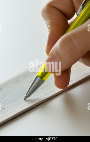 Costs handwriting text close up isolated on white paper with copy space ...