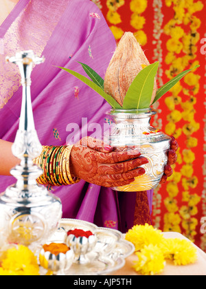 Woman Holding Pot Of Henna In Spice Souk,Close Up Of Hand, Marrakesh ...