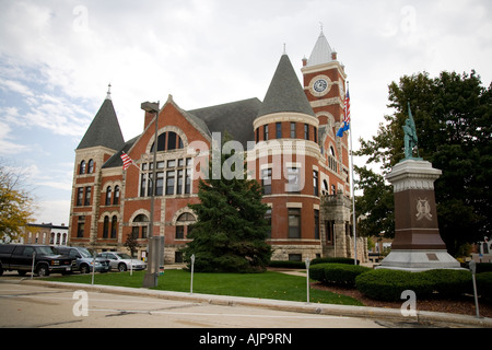 Town square Monroe Wisconsin USA Stock Photo - Alamy