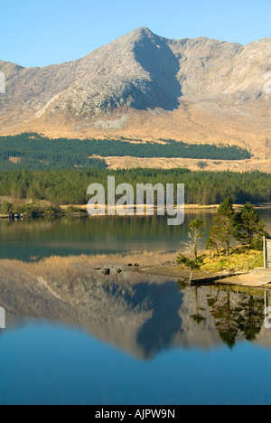 Bencorr and the eastern peaks of the Twelve Bens of Connemara over ...