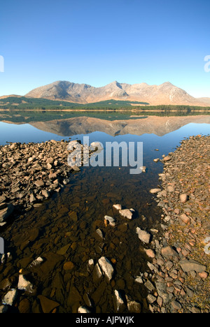 Bencorr and the eastern peaks of the Twelve Bens of Connemara over ...