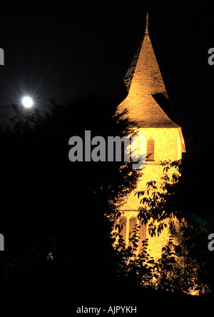 The church at Detling at night Stock Photo - Alamy