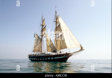 The 1971 sail training brig Royalist England UK Stock Photo - Alamy