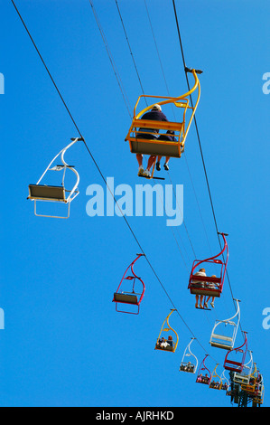 Chairlift, Alum Bay, The Needles, Totland, Isle of Wight, England, UK ...