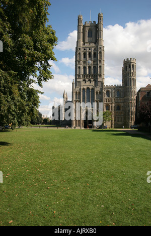 Ely Cathedral West front Ely City Cambridgeshire England Britain UK ...