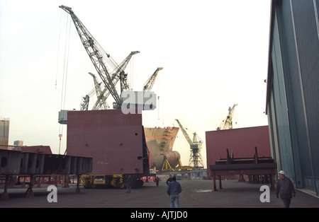 BAE Systems Govan shipbuilding yard, Govan, Glasgow. Photo:Jeff Stock ...
